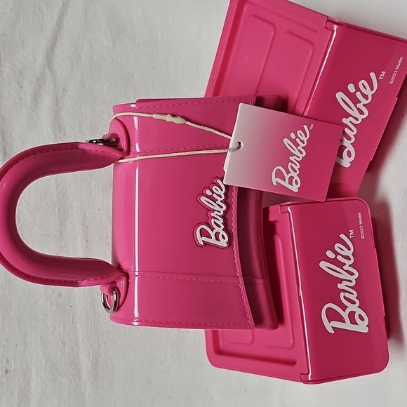 Barbie | Bags | Barbie Miniso Barbie Series Hourglass Pink Jelly Bag ...